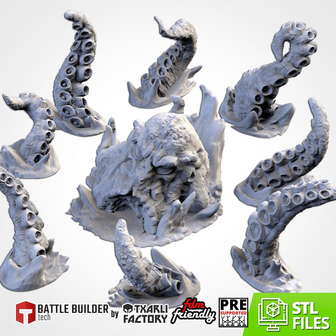 Modular THE KRAKEN Txarli Factory Monstrous Terrain Set, Perfect for Warhammer, Mordheim, Mesbg ...