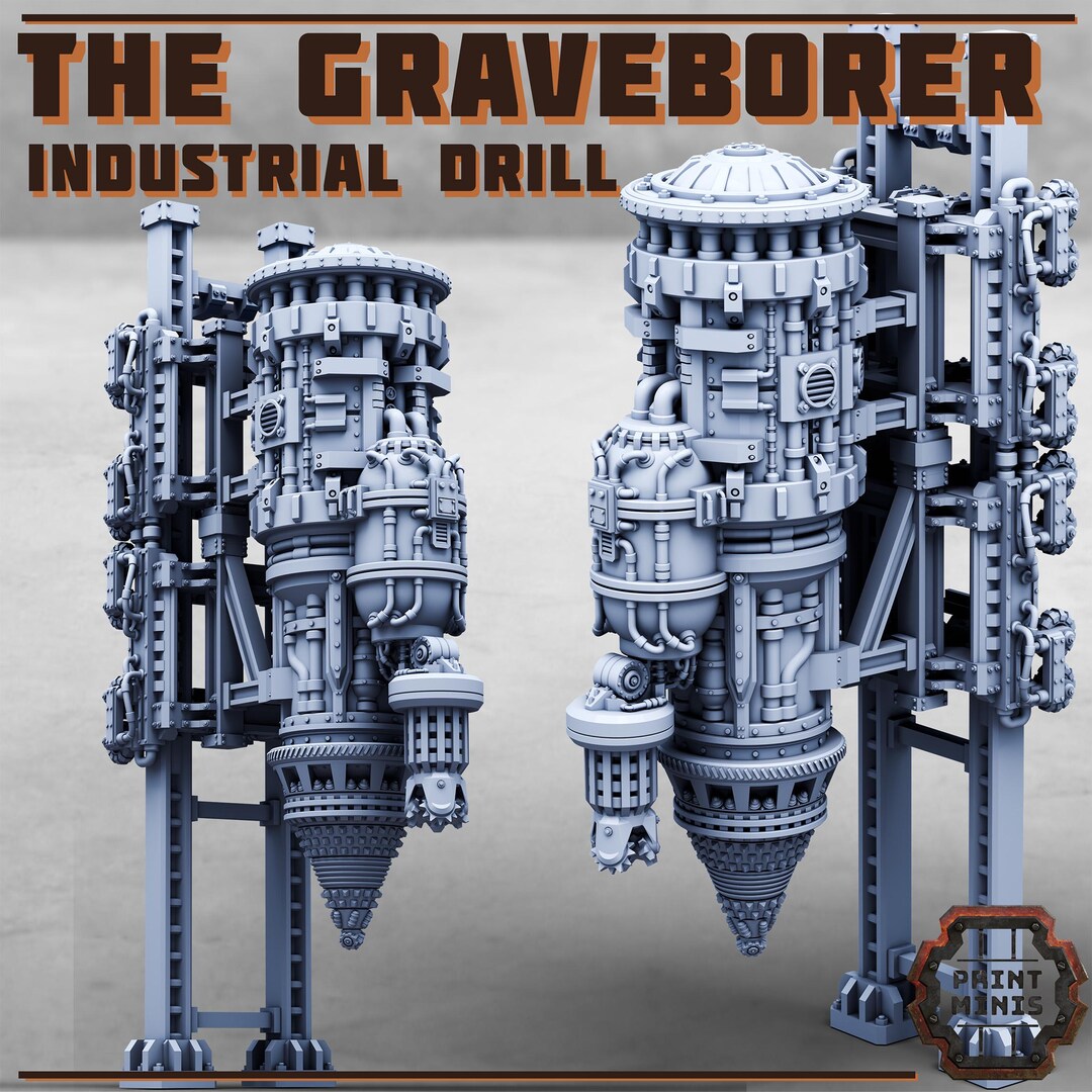 The Graveborer - Industrial Drill - Sci-fi Space Industrial Terrain by ...