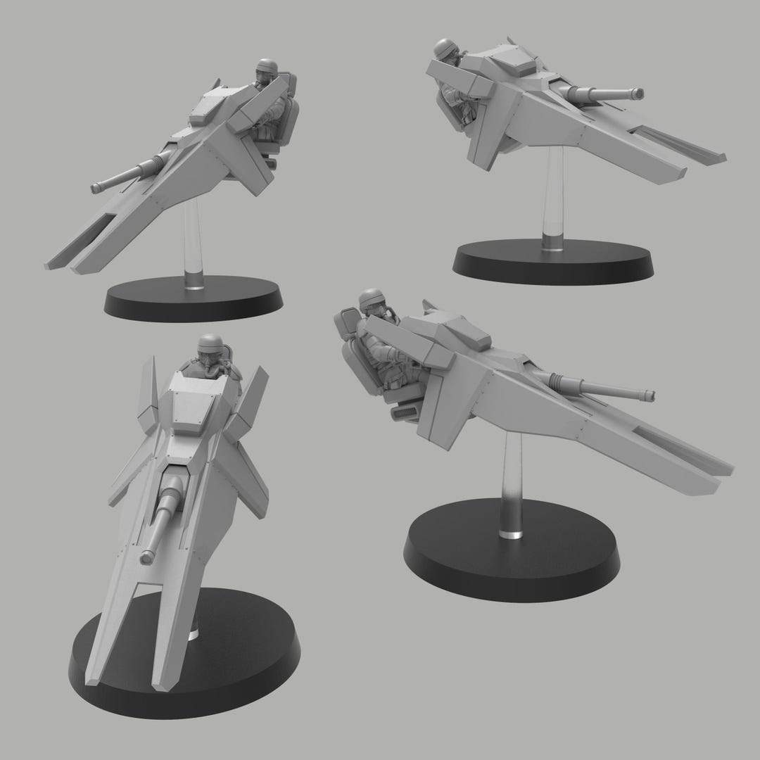 Heck Ghost Jetbikes, Modular Sci-fi Vehicles by Thatevilone, Sci-fi ...