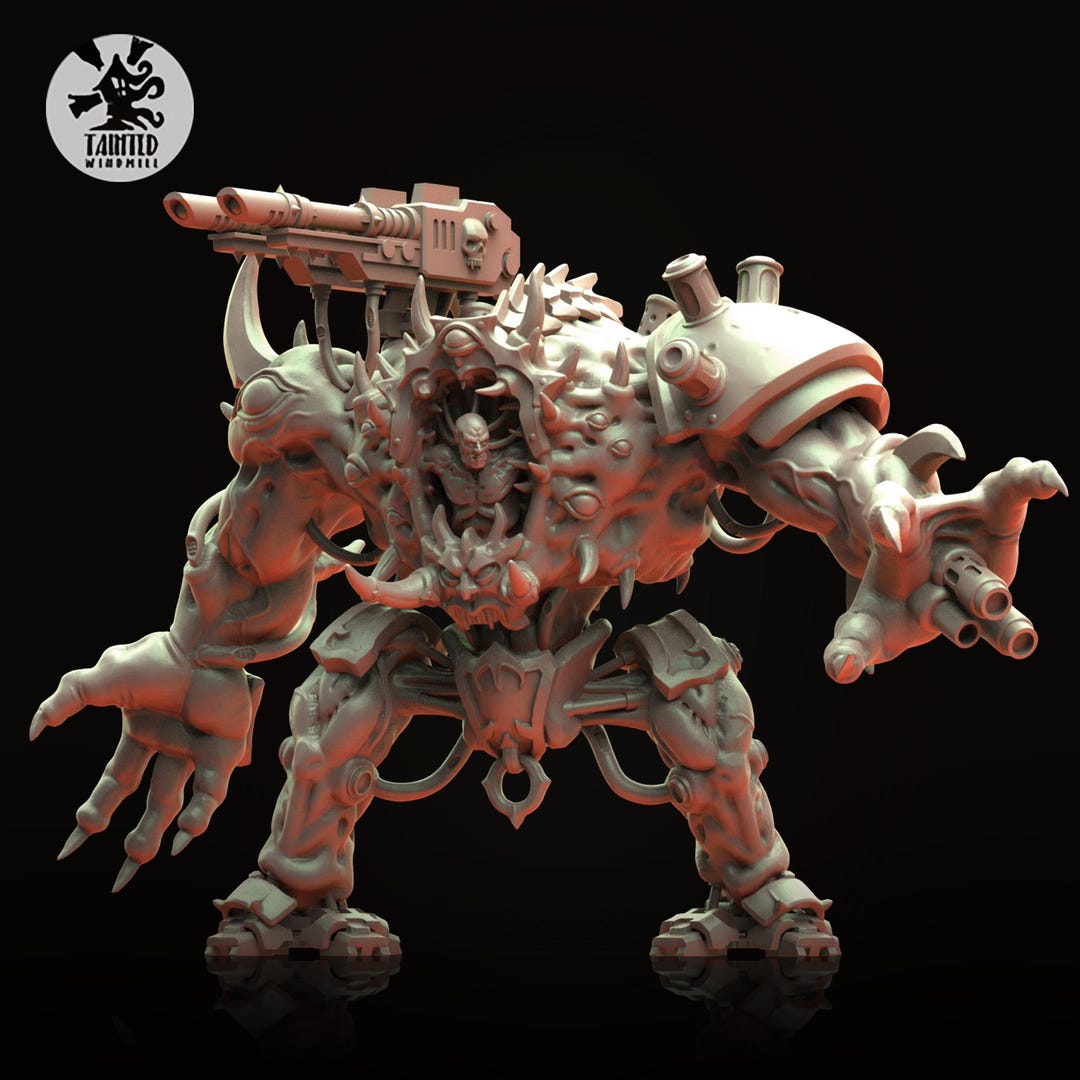 Hell Sarcophagus Walker, Chaotic Daemonic Monopose Miniature Sculpted ...