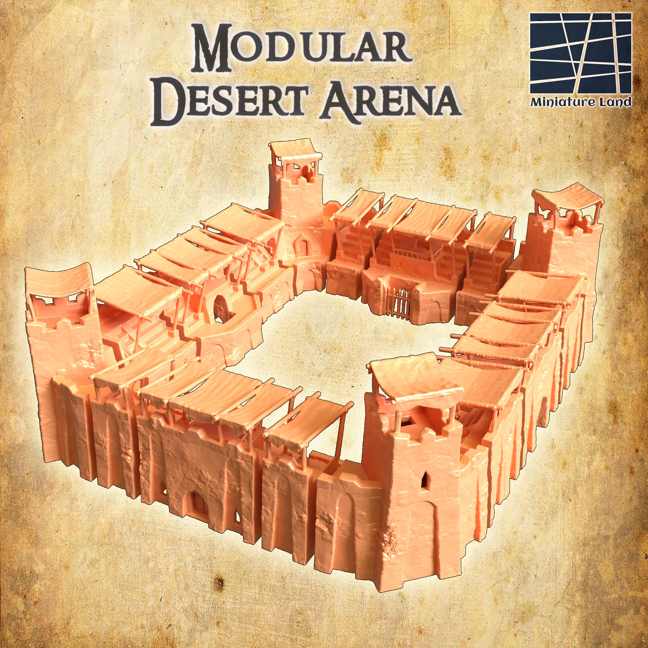 3D Printed Desert Arena – Tabletop Wargaming Terrain, 28mm Scale - Etsy