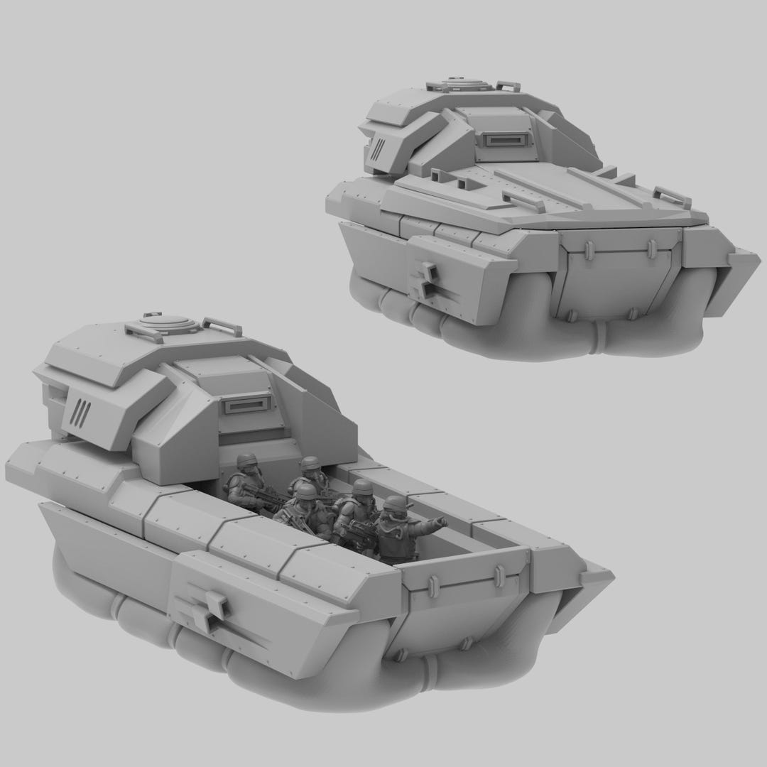 Heck Ghost Hover Lander, Sci-fi Wargame Miniature by Thatevilone - Etsy