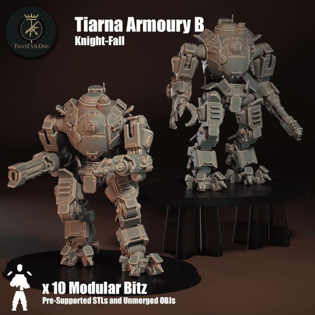 Tiarna Armoury B - by Thatevilone - Wargame Scale 3D Printed Miniature ...