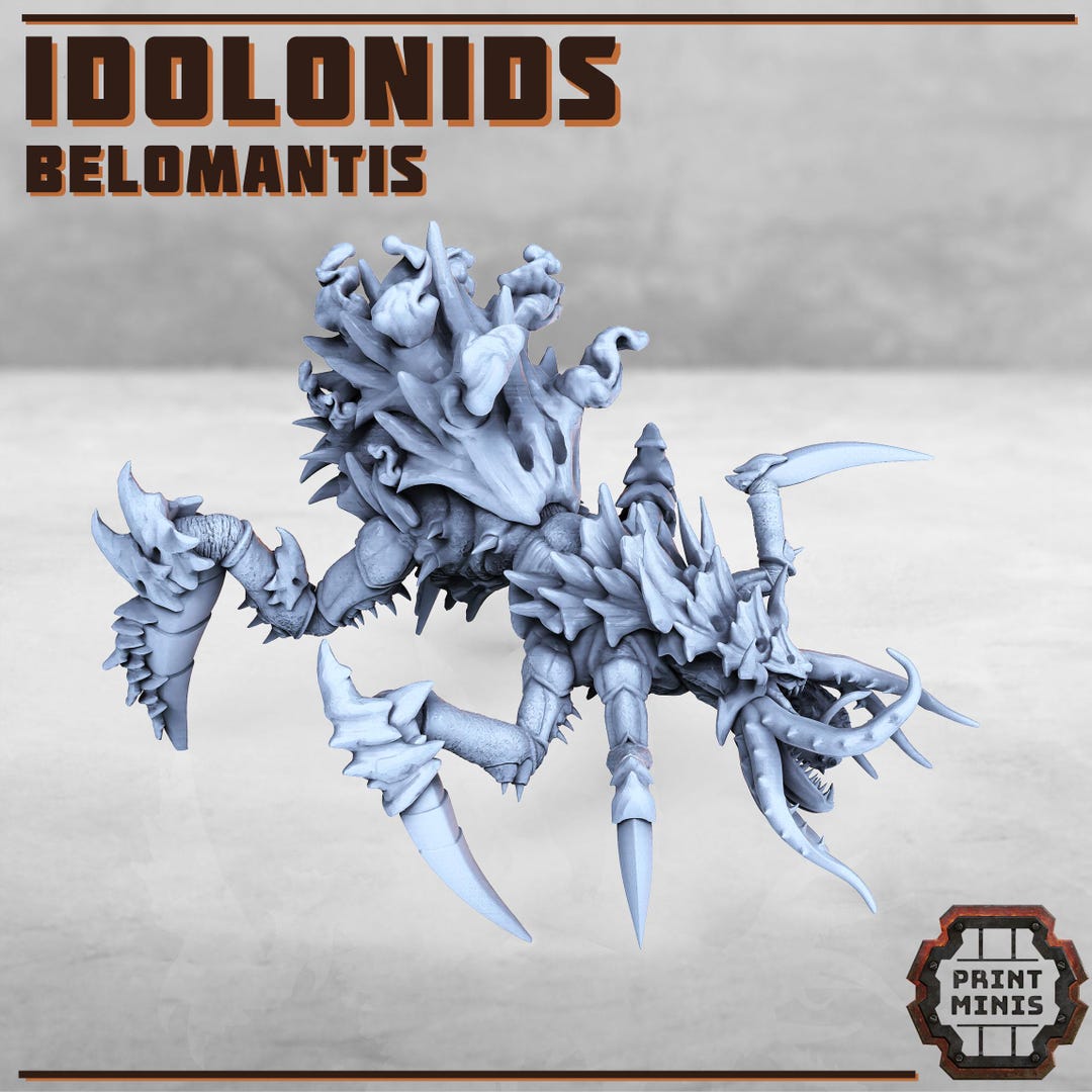 Idolonids - Belomantis - Sci-fi Grimdark Bug Aliens by Print Minis - Etsy