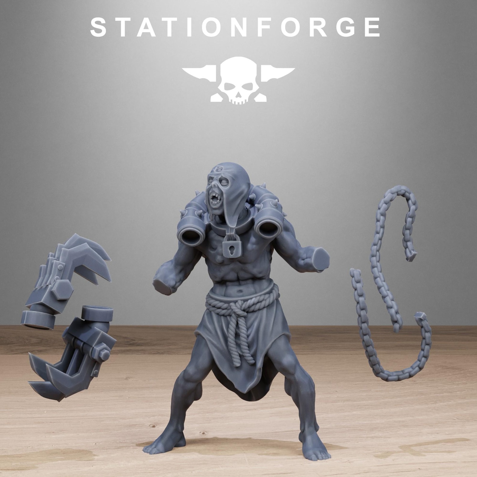 Corrupted Guard Butchers, 3D Printed Sci-fi Miniatures by STATIONFORGE ...