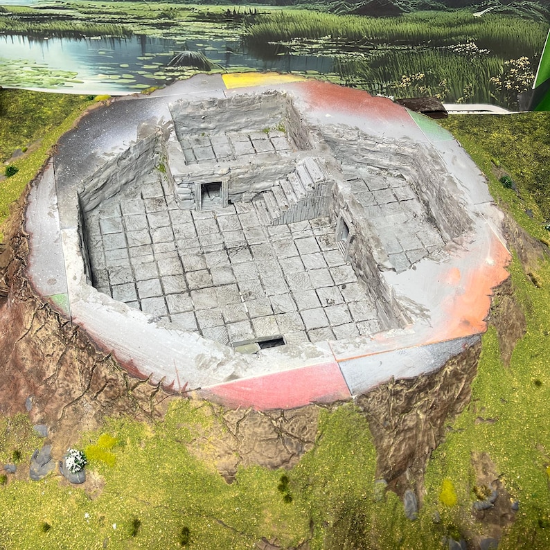 Fantasy Motte and Bailey Castle by Gamescape3d - 3D Printed Tabletop ...