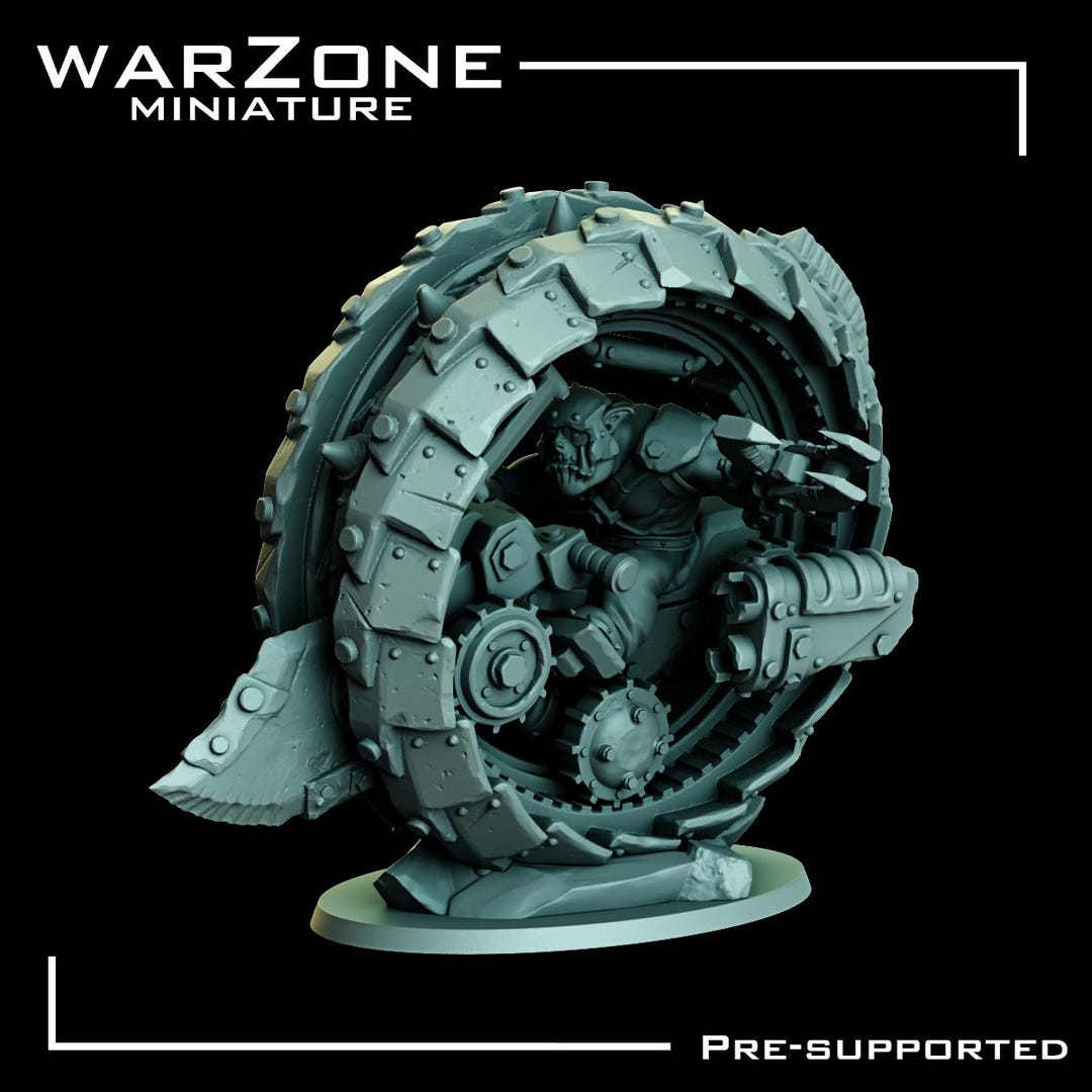 Véhicule orkaz / Scraproller orc, Grimdark Orkish Menace sculpté par ...