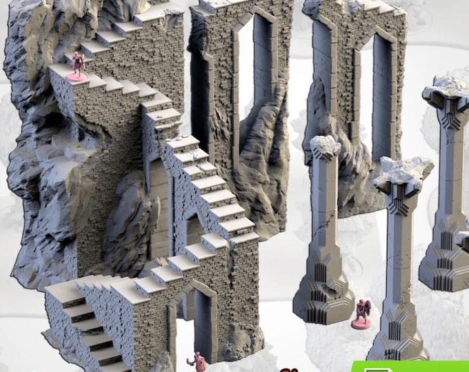 Dwarven Mine Complete Set for 32 Mm Miniatures Games Like Dungeons and ...
