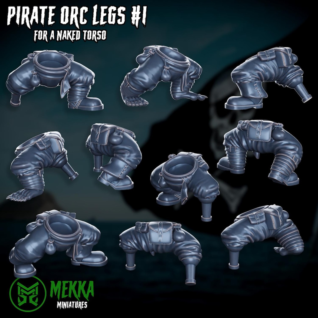 Pirate Ork Legs! Space-faring Orkish Menace Sculpted by Mekka ...