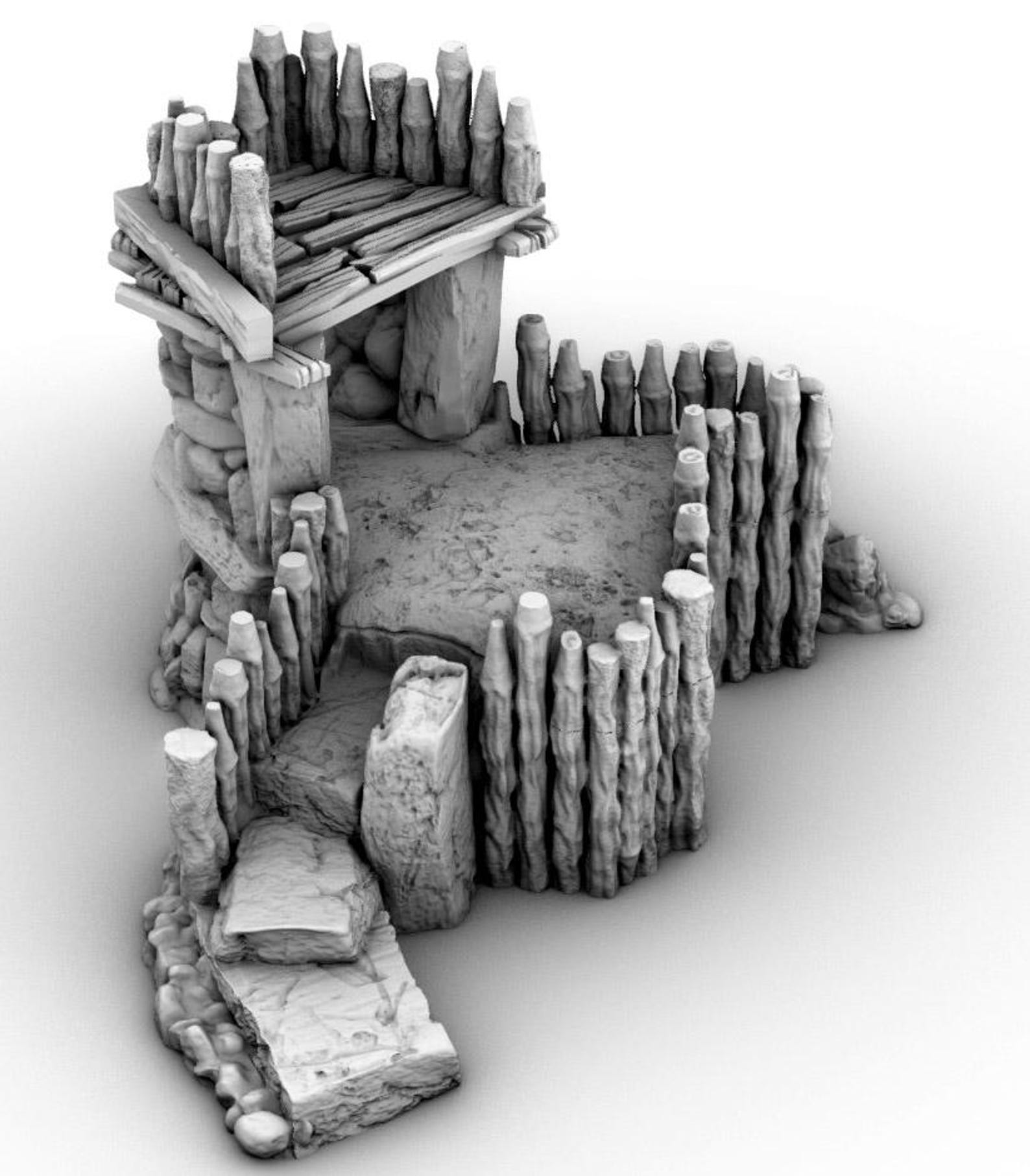 3D Printed Goblin Watchpost – Tabletop RPG Wargame Terrain - Etsy