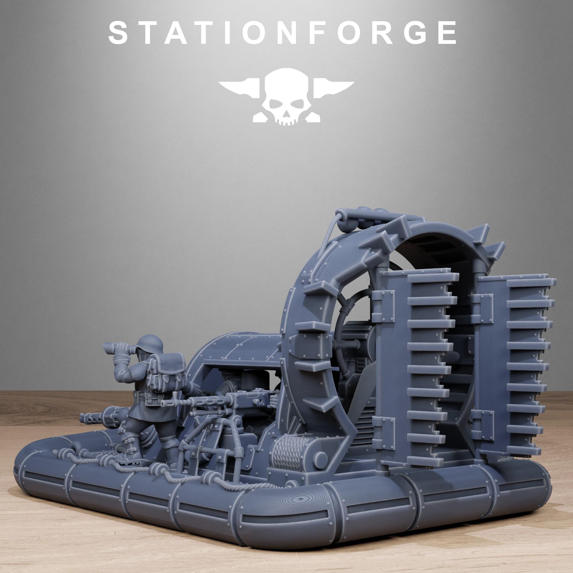 Freeguard Hovercraft, Modular Sci-fi Transport Vehicle by STATIONFORGE ...