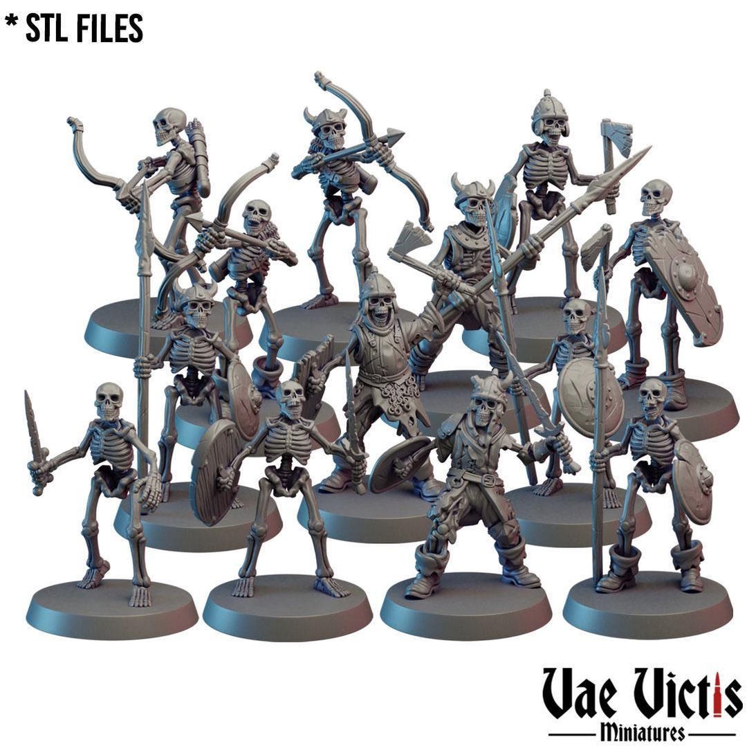 Skeleton Warband, Adventurers and Mercenaries by Vae Victis, Perfect ...