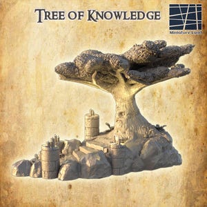 Tree of Knowledge - Tabletop Terrain - 28 MM, Tabletop 3D Printed ...