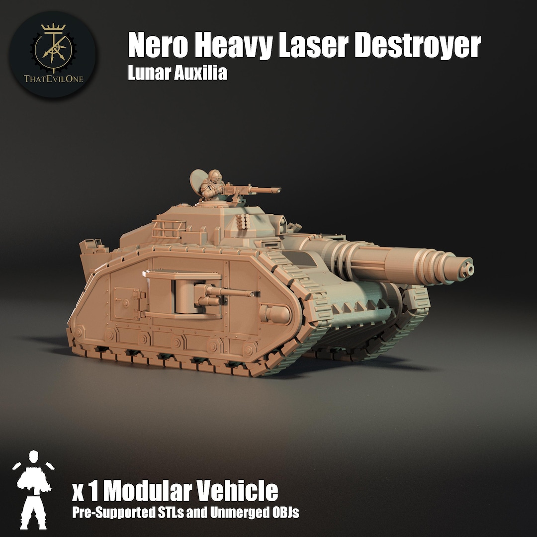 Lunar Auxilia Nero Heavy Laser Destroyer , Modular Sci-fi Vehicle by ...