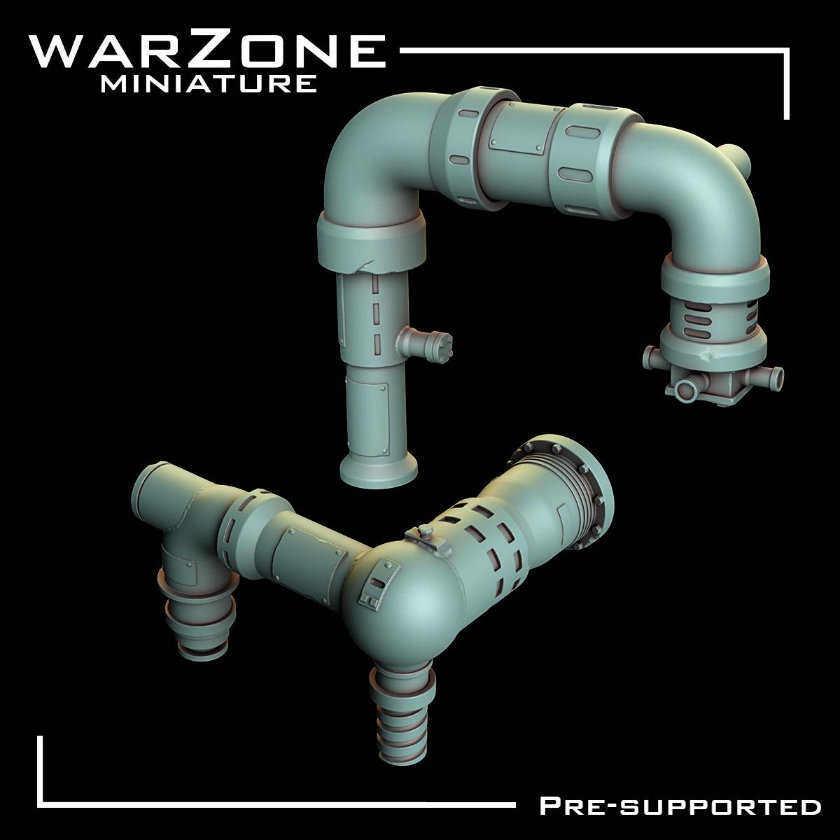 Industrial Kitbash Set, Grimdark Sci-Fi Terrain, WarZone Miniature ...