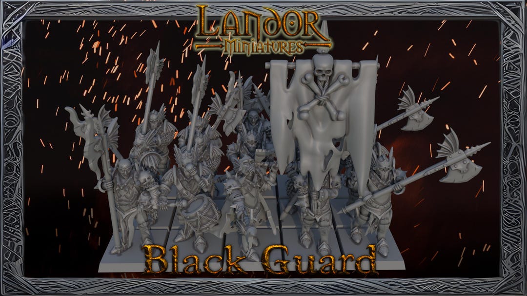 Black Guard, Modular Undead Swashbucklers by Landor Miniatures! Vampire ...