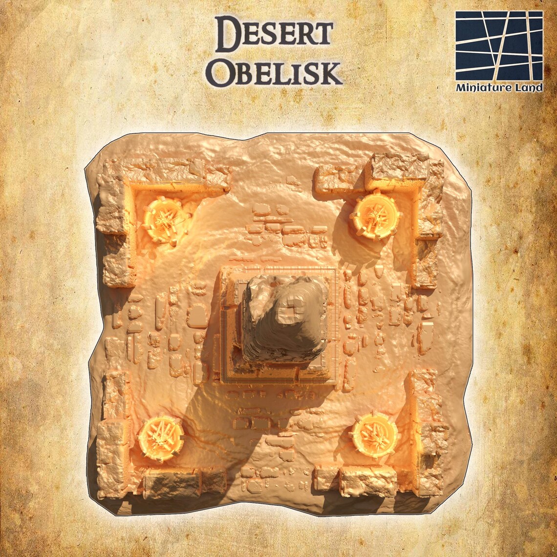 Desert Obelisk Tabletop Terrain – 28mm Wargaming RPG - Etsy