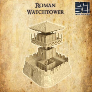 Roman Watchtower - Tabletop Terrain - 28 MM, Tabletop 3D Printed ...