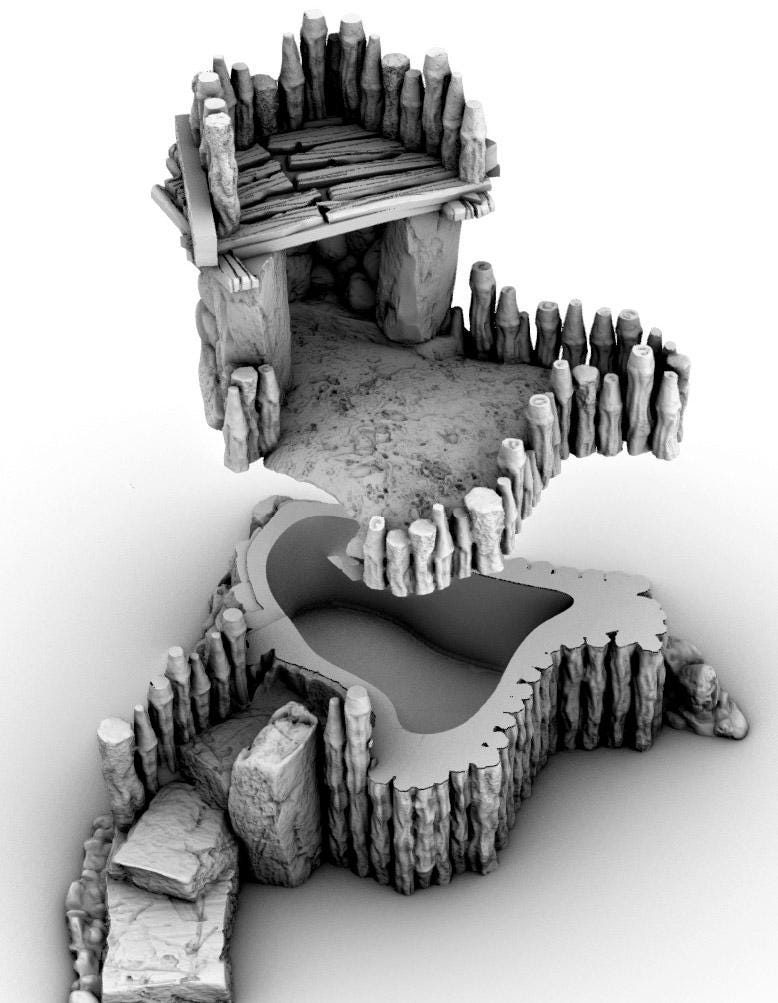 3D Printed Goblin Watchpost – Tabletop RPG Wargame Terrain - Etsy