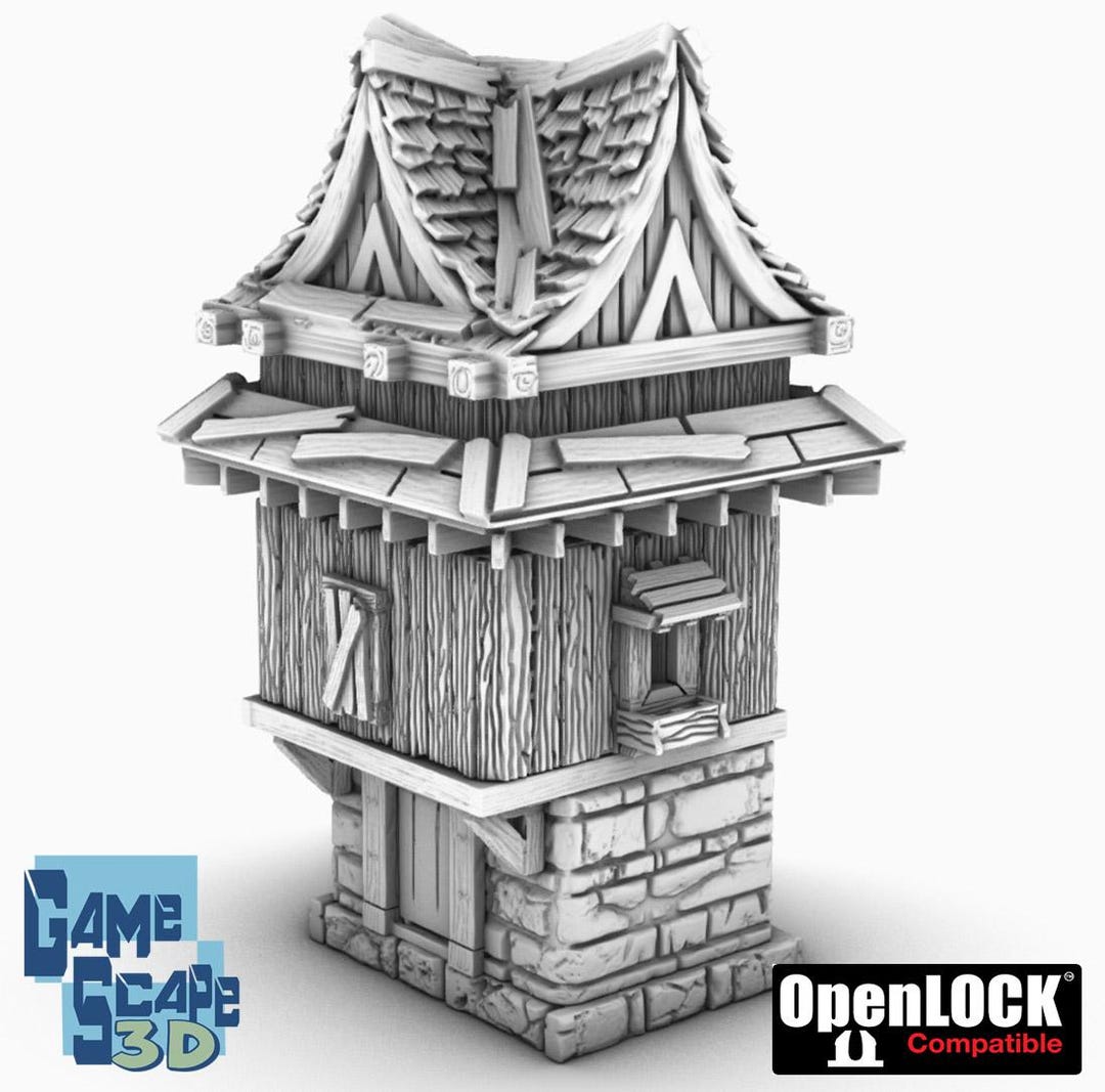 2 Story Shack by Gamescape3d - 3D Printed Tabletop Terrain, Perfect for ...