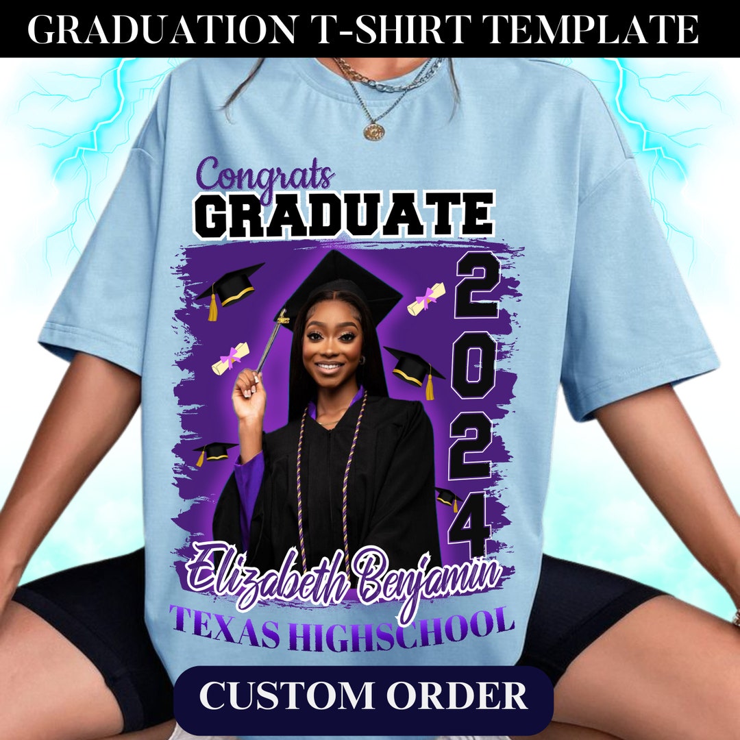 Custom Graduation T-shirts Designs Png, Graduation Template ...