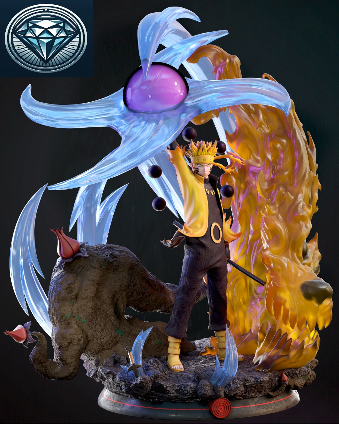 Anime Characters STL File 3D Printing Digital STL File - Etsy