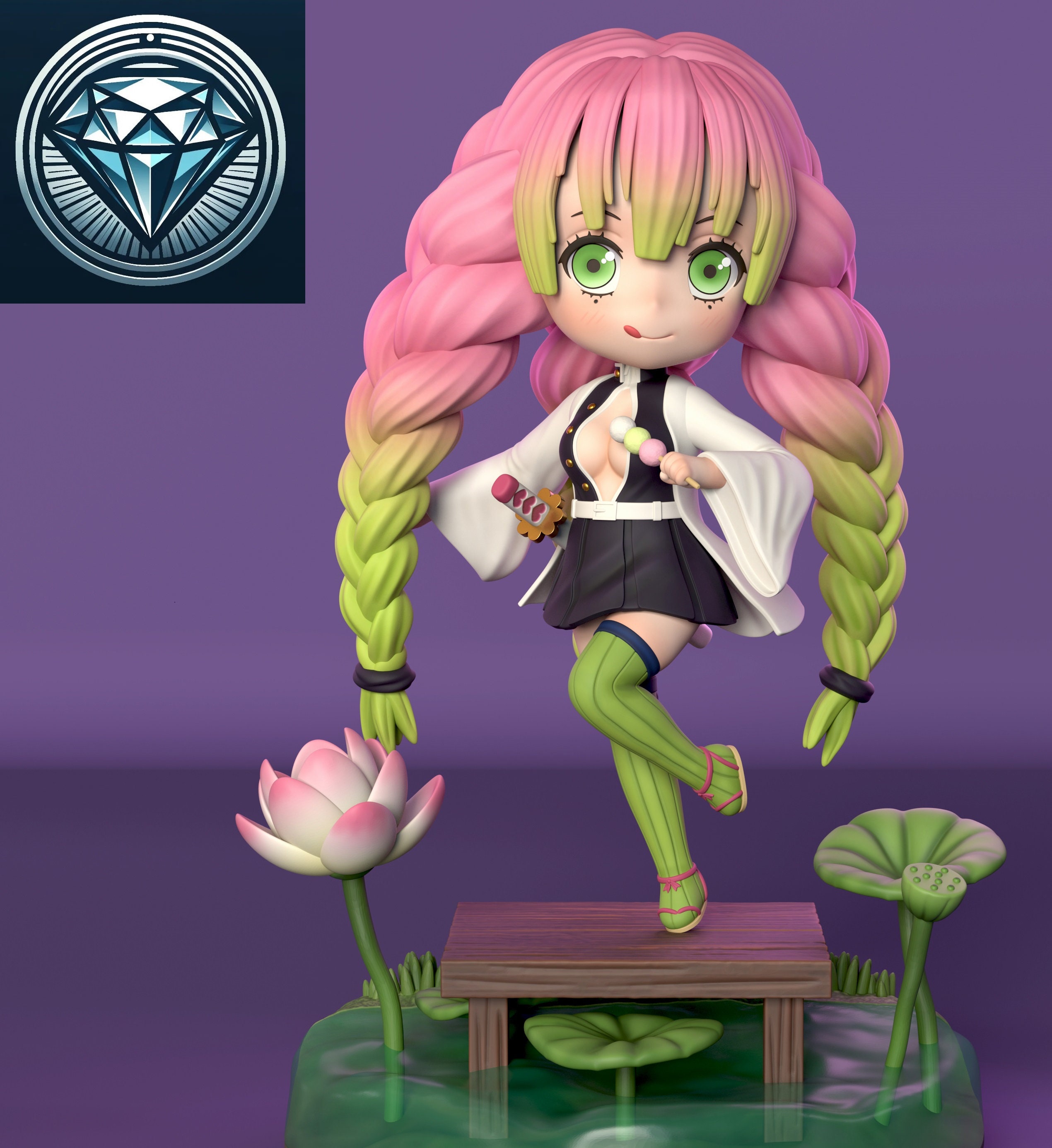 Anime Character STL File 3D Printing Digital STL File - Etsy