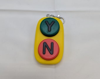 Bluey Inspired Yes No Fidget Keychain - Etsy