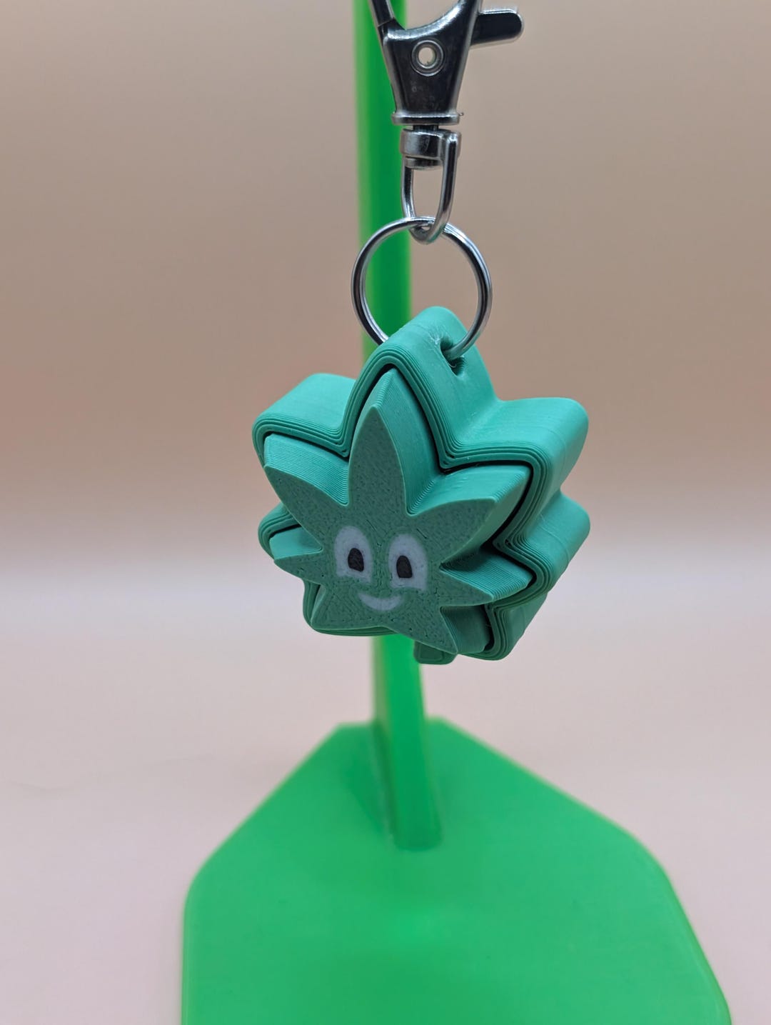Marijuana Leaf Key Cap Clicker - 3D Printed Stim Fidget Clicky Key ...