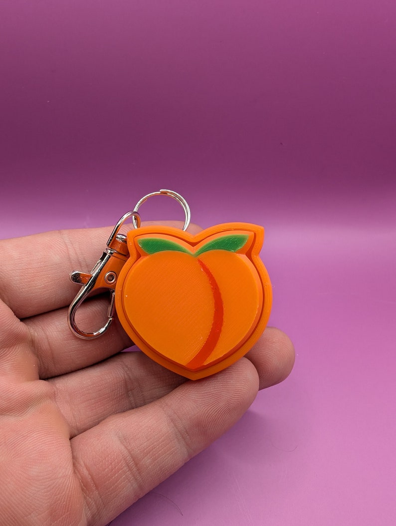 Peach Emoji Key Cap Clicker - 3D Printed Stim Fidget Clicky Key Switch ...