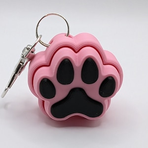 3D Printed Dog Paw Clicker: Fidget Key Switch Keychain - Etsy