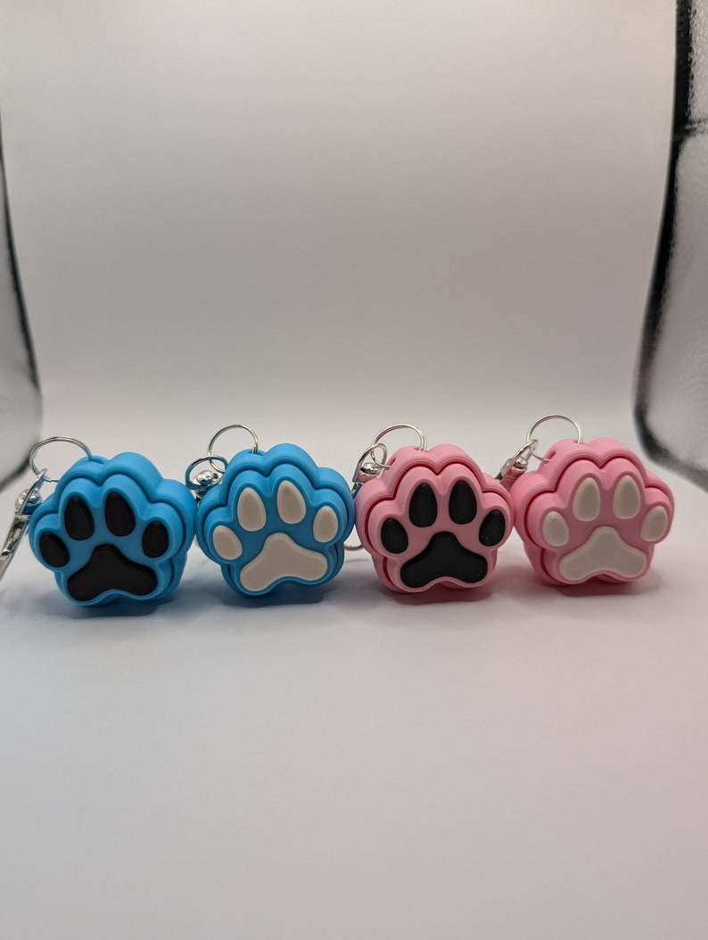 Dog Puppy Paw Print Key Cap Clicker 3D Printed Stim Fidget Clicky Key ...