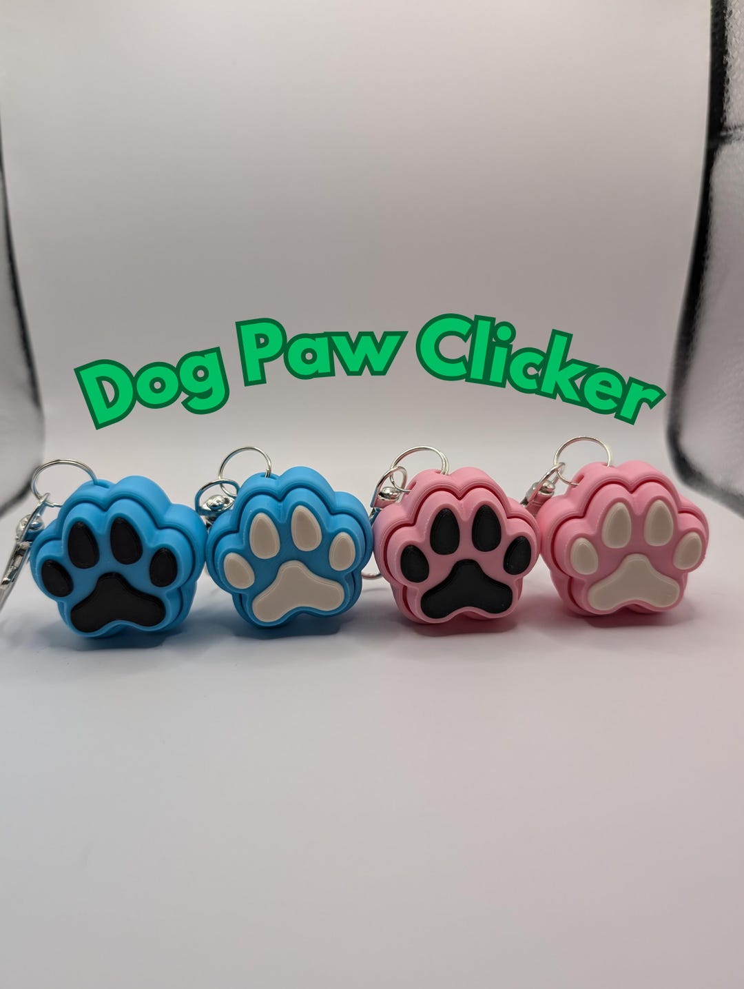 3D Printed Dog Paw Clicker: Fidget Key Switch Keychain - Etsy