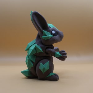 Articulated 3D Printed Bunny With Crystals - Etsy