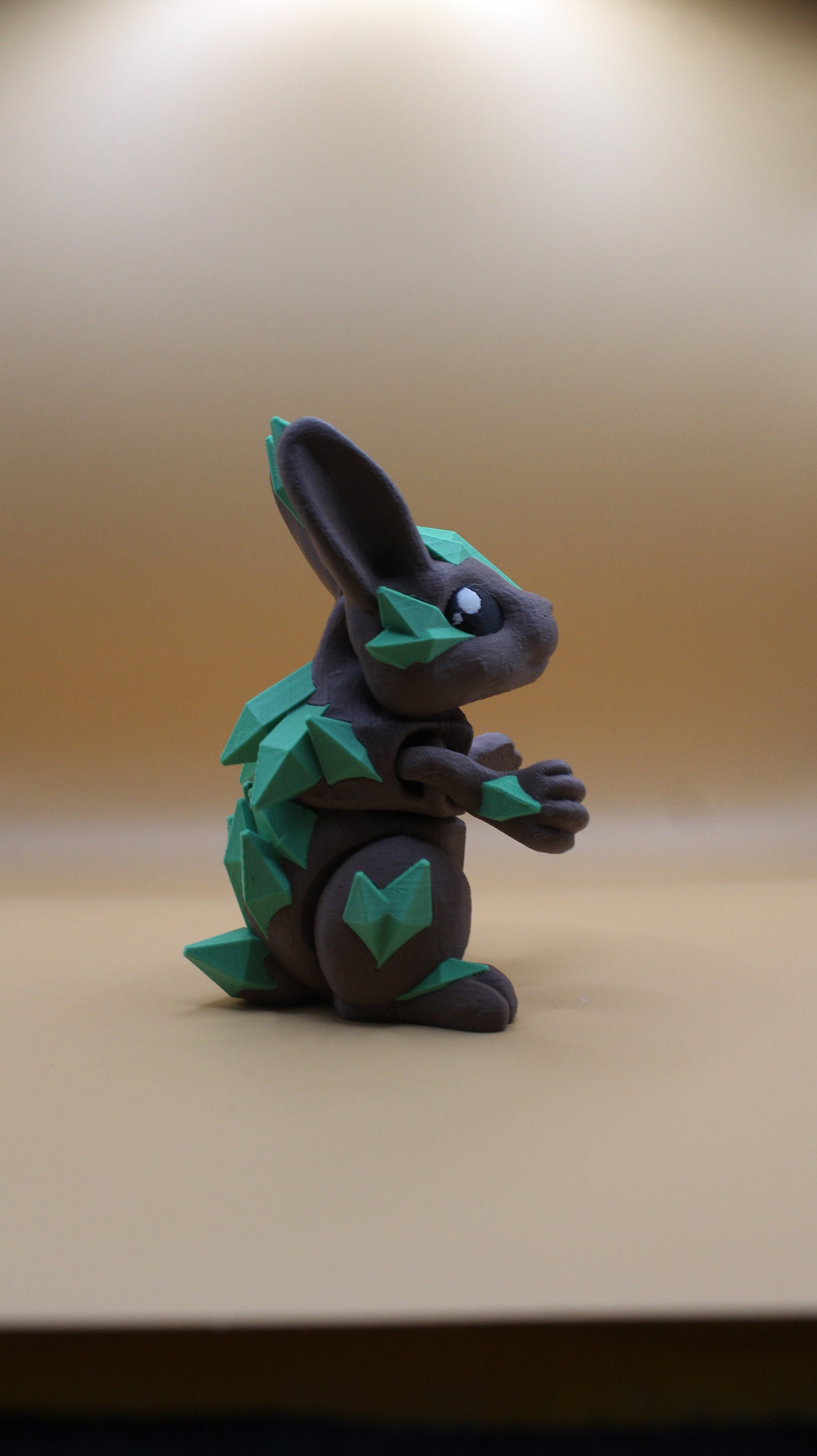Articulated 3D Printed Bunny With Crystals - Etsy