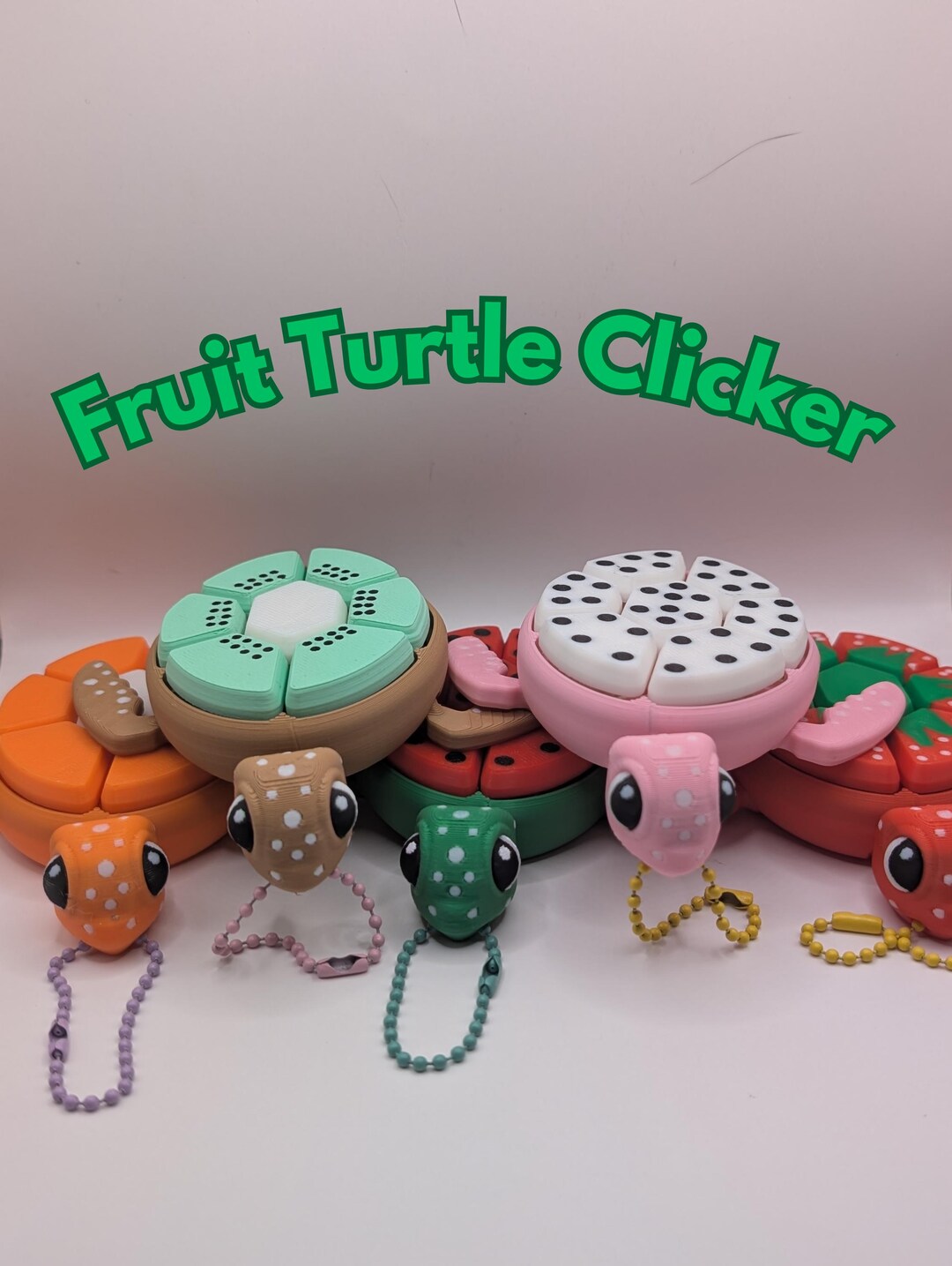 Fruit Turtle Key Cap Clicker - 3D Printed Stim Fidget Clicky Key Switch ...