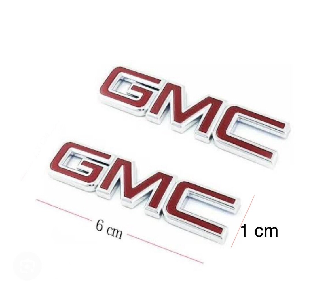 2 Pack GMC Emblem Chorome and Red Metal for Pickup Suv 1st Quality - Etsy
