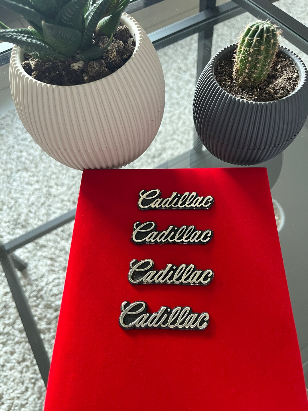 Cadillac Lettering Metal Emblem 4 Pieces - Etsy