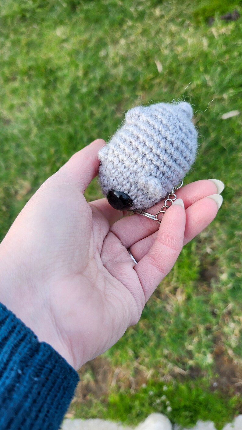 Crochet Sad Hamster Plush Keychain - Etsy
