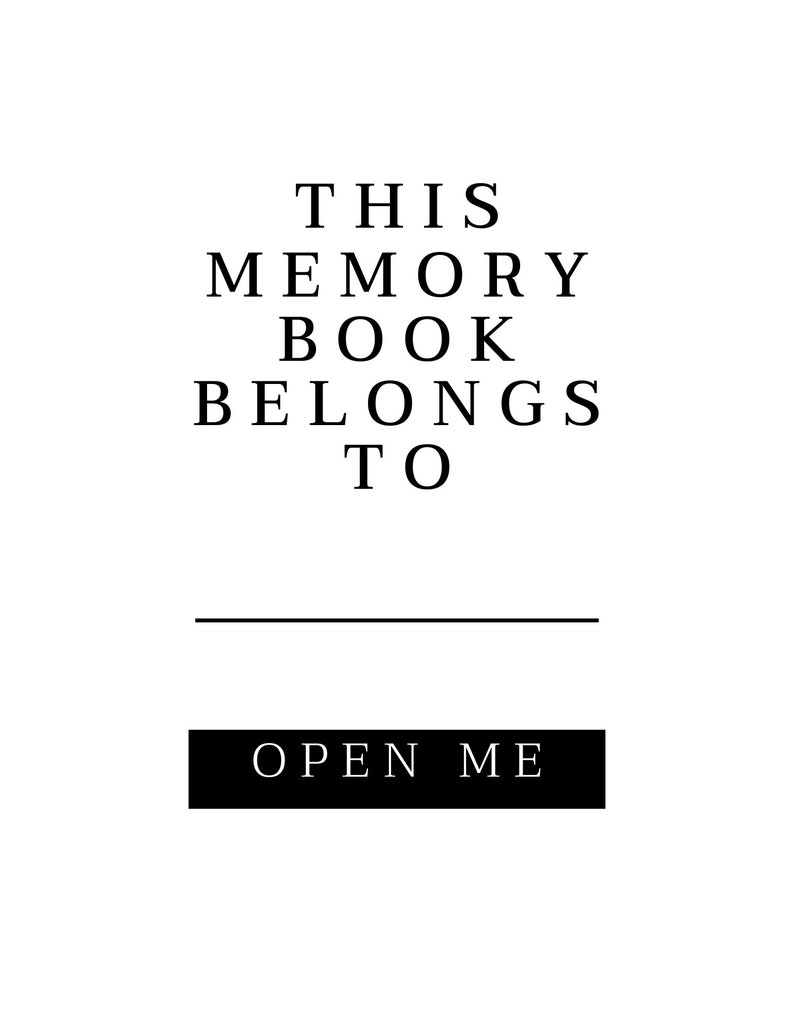 Memory Book for Individuals With Dementia - Etsy