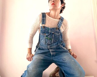 Painted overalls | Etsy