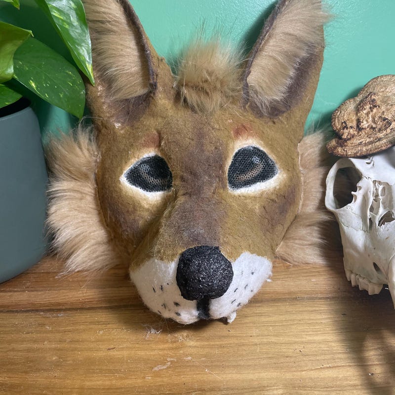 Coyote Mask - Etsy