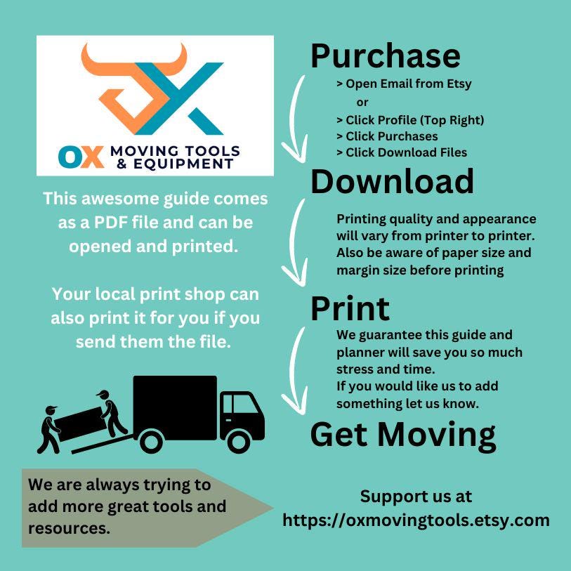 Best Moving Planner, Guide, and Checklists | Tools to Help You Organize ...