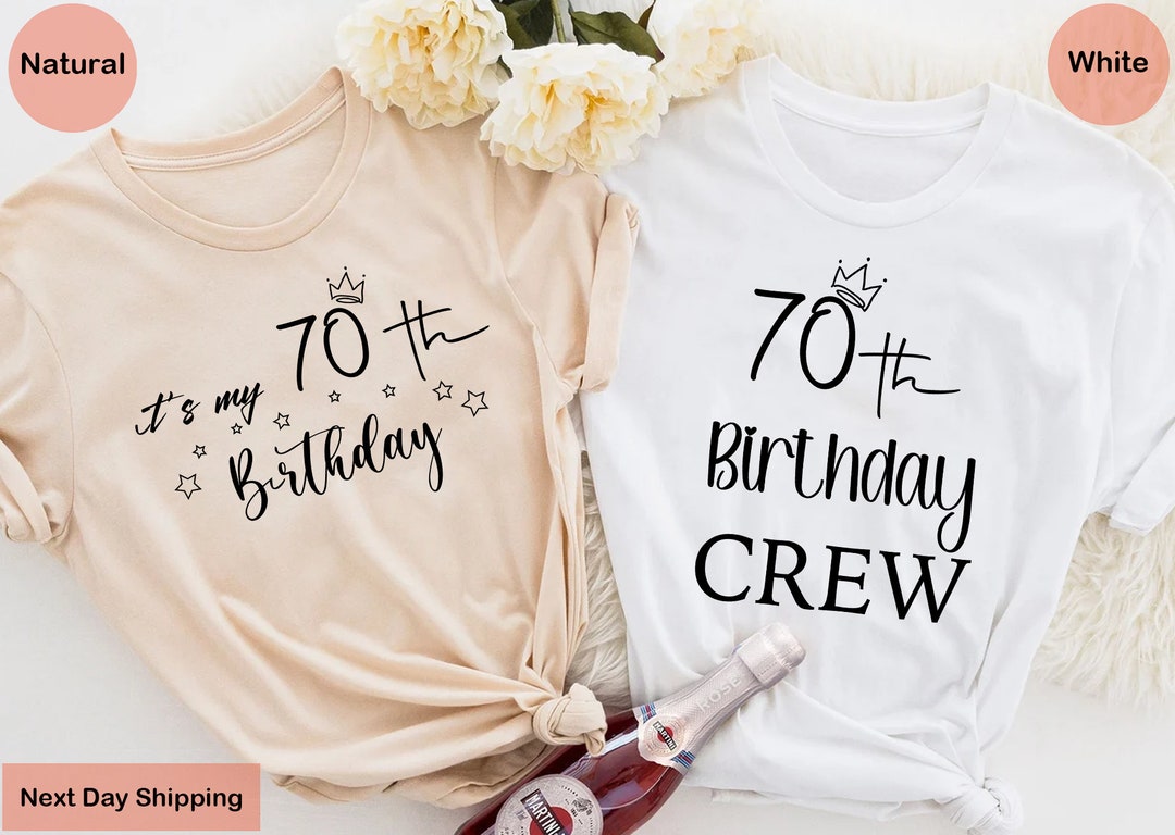 It's My 70th Birthday Shirt, 70th Birthday Crew Sweatshirt for Woman ...