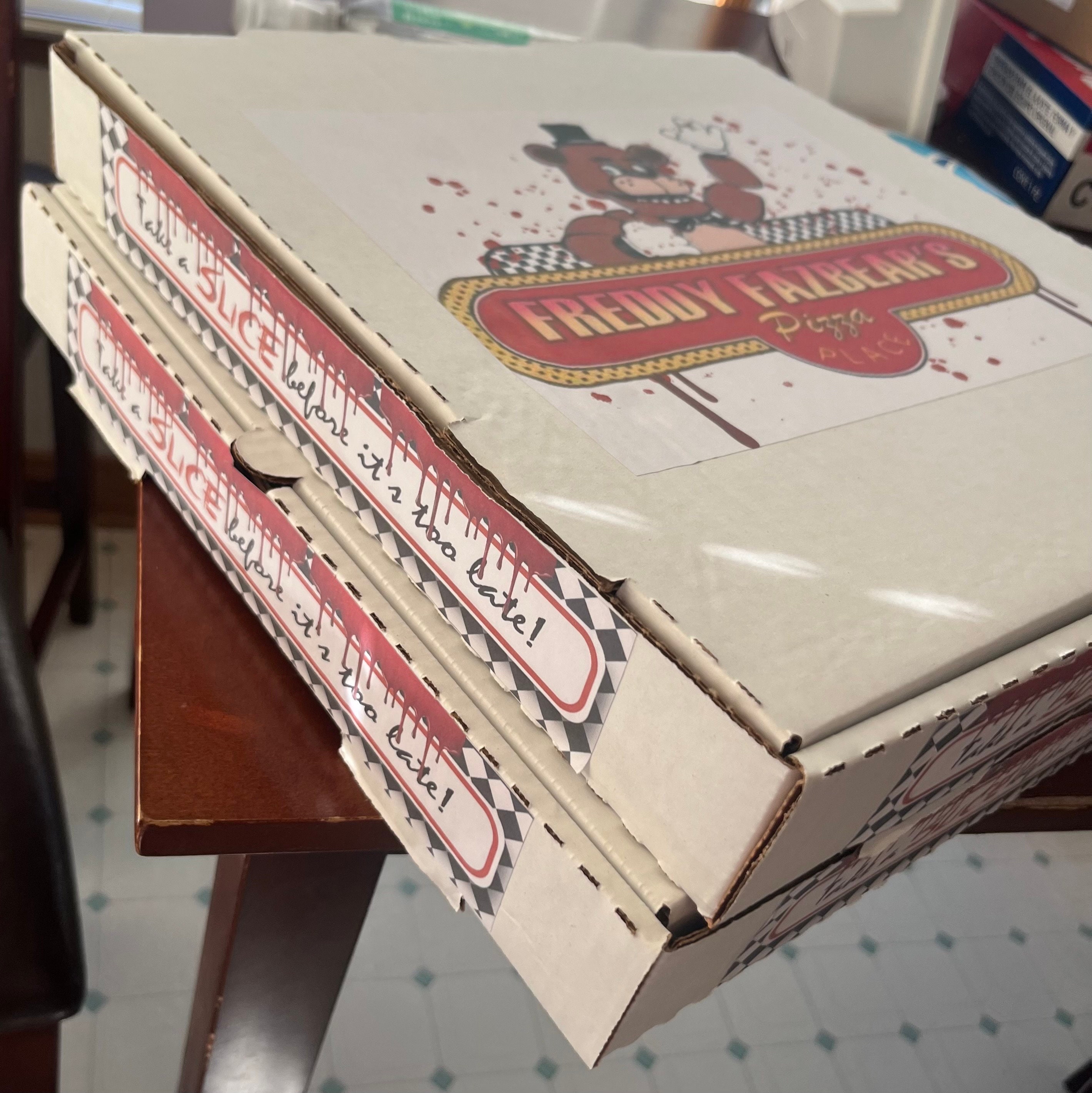 Fnaf 14 X 14 Large Pizza Boxes - Etsy