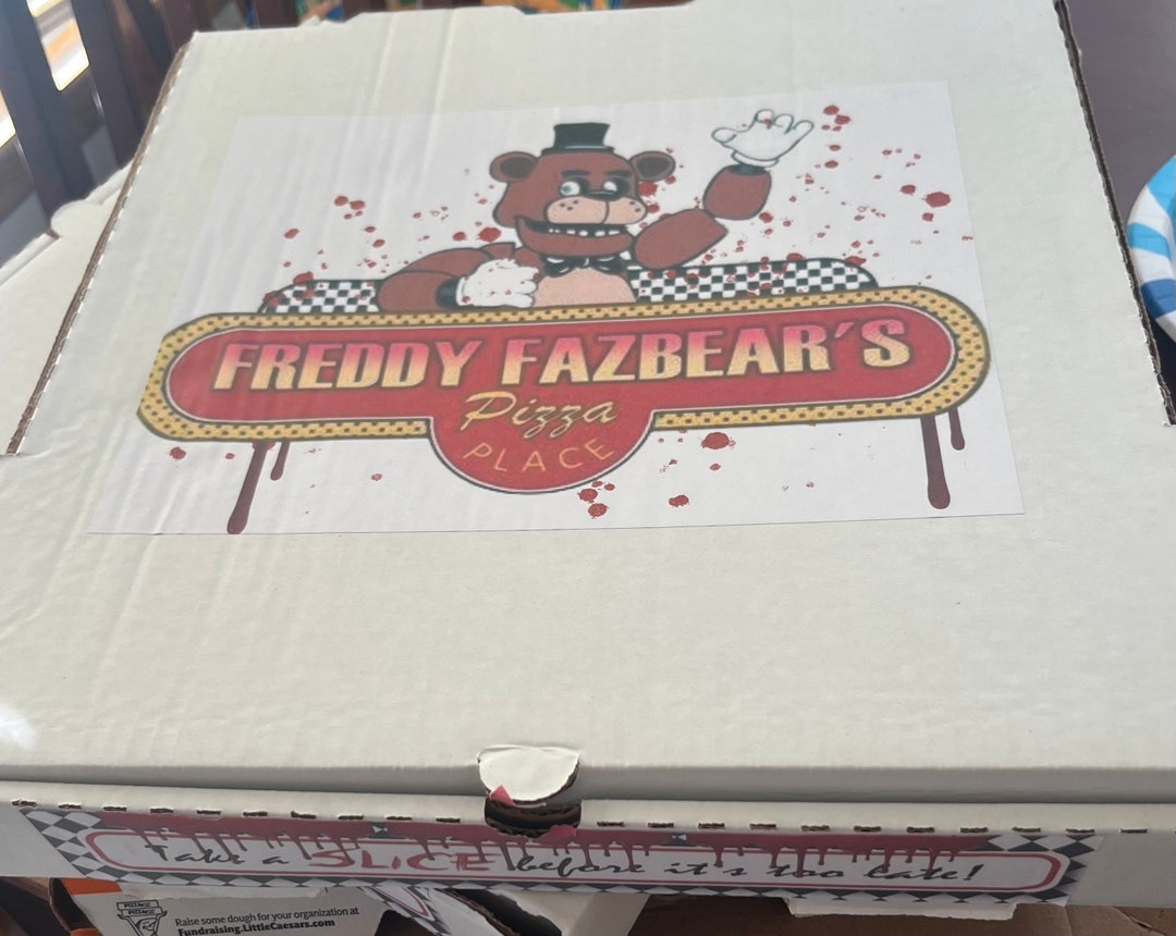 Fnaf 14 X 14 Large Pizza Boxes - Etsy