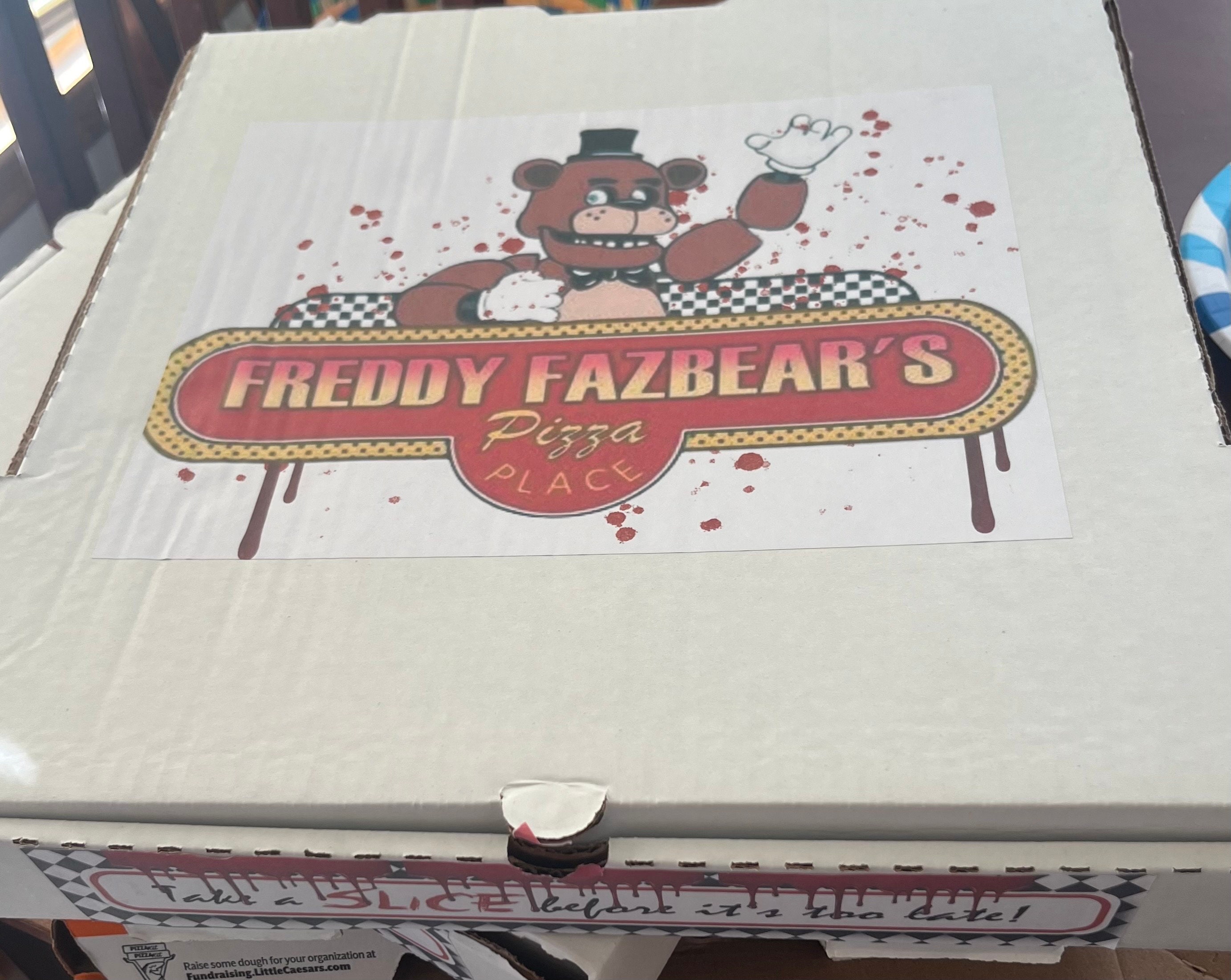 Fnaf 14 X 14 Large Pizza Boxes - Etsy