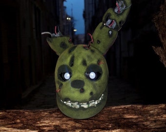 Fnaf Springtrap Full Wearable Head 3D Model STL FNAF Springtrap Cosplay ...