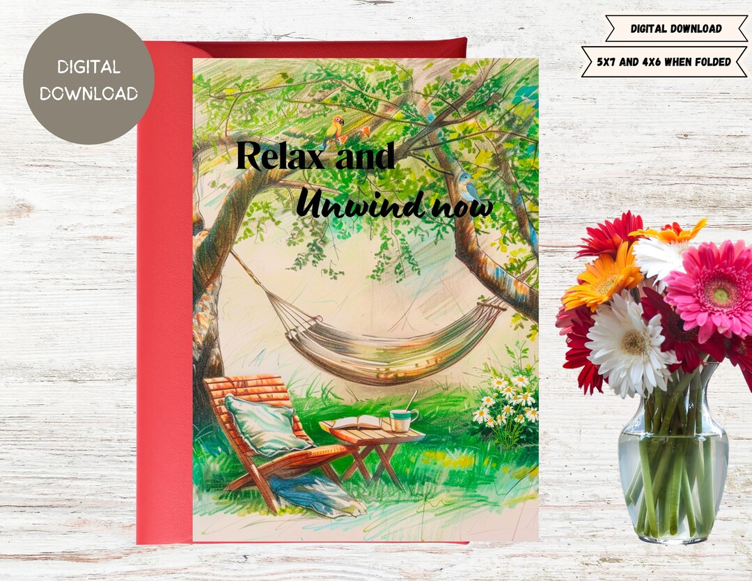 Happy Retirement Card - Hammock Relax - You Made It, Congratulations ...