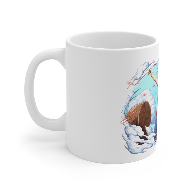 White One Piece Monkey D. Luffy Ceramic Coffee Mug - Etsy